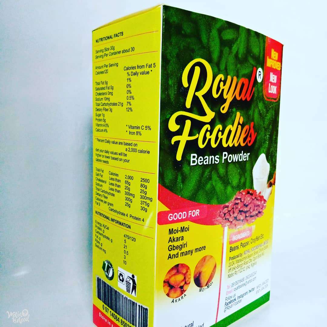 Royal Beans Flour | Royal Foodies Nig Limited - Wetinuneed