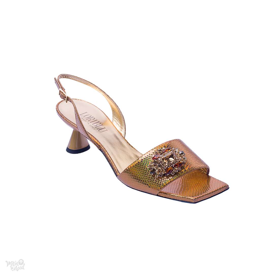 Luxury Loriblu Bronze Shoe And Bag | TOBMAK - Wetinuneed